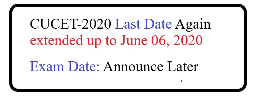 CUCET-2020 admission to UG, PG and PhD – P Kalika