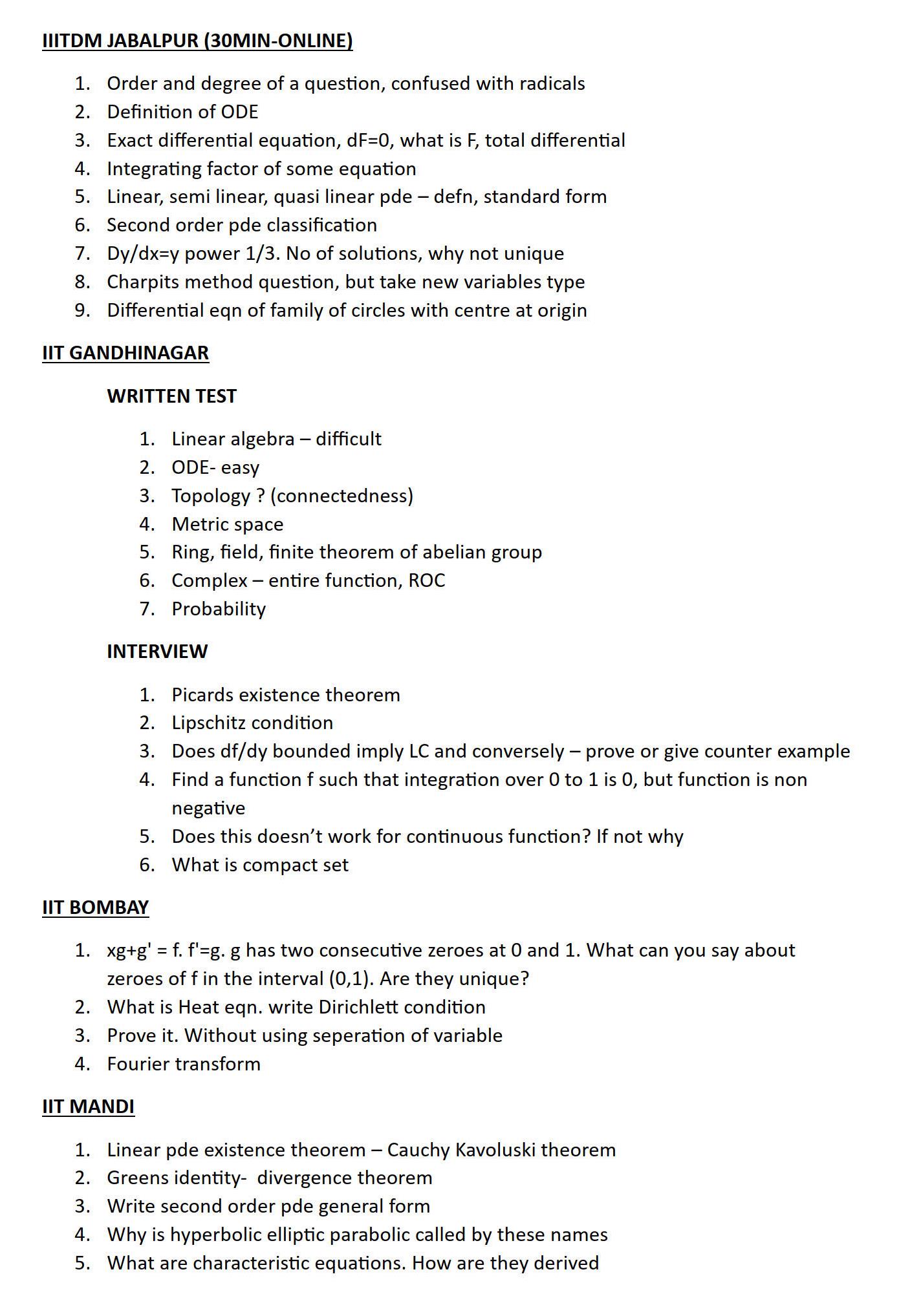 PhD & JRF Position Interview Asked Questions & Experiences(Collections ...